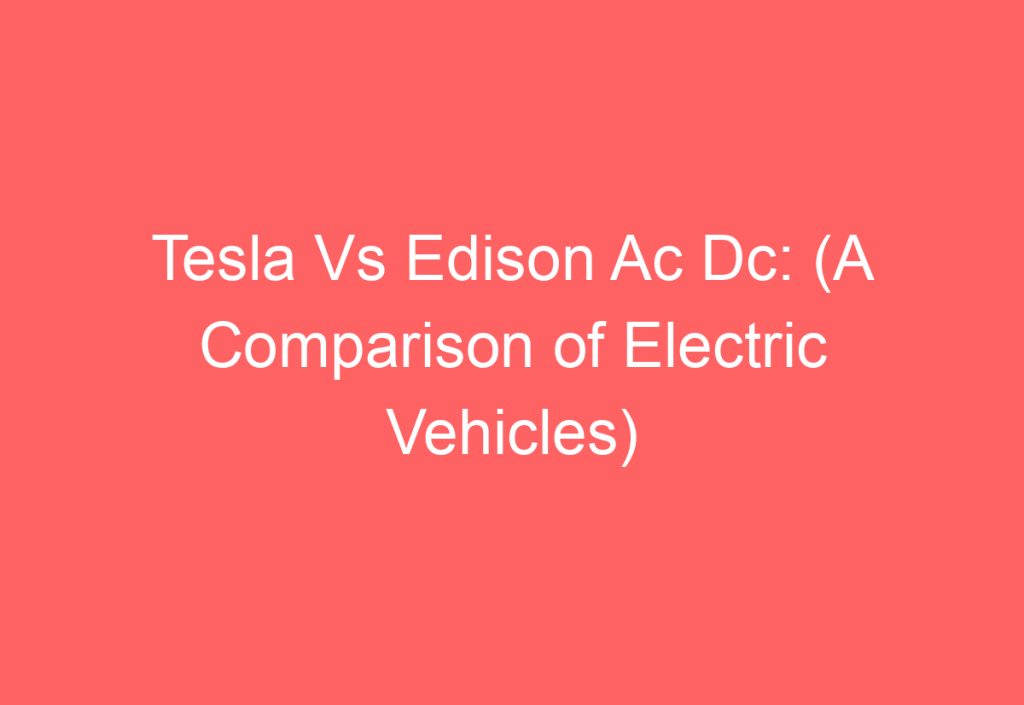 Tesla vs Other Car Companies: A Comparison of Key Features and ...