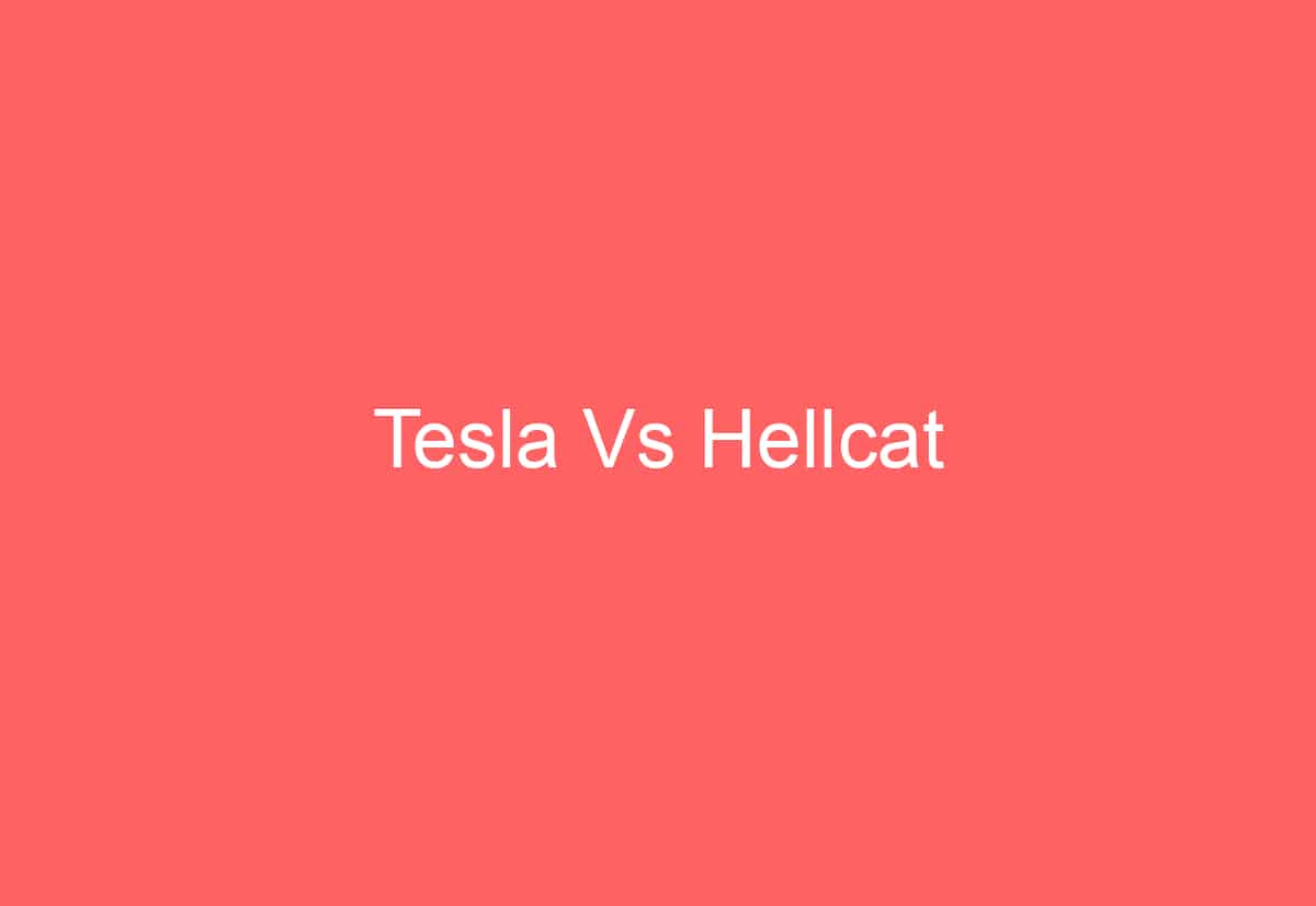 Tesla Vs Hellcat - AutomotiveGlory