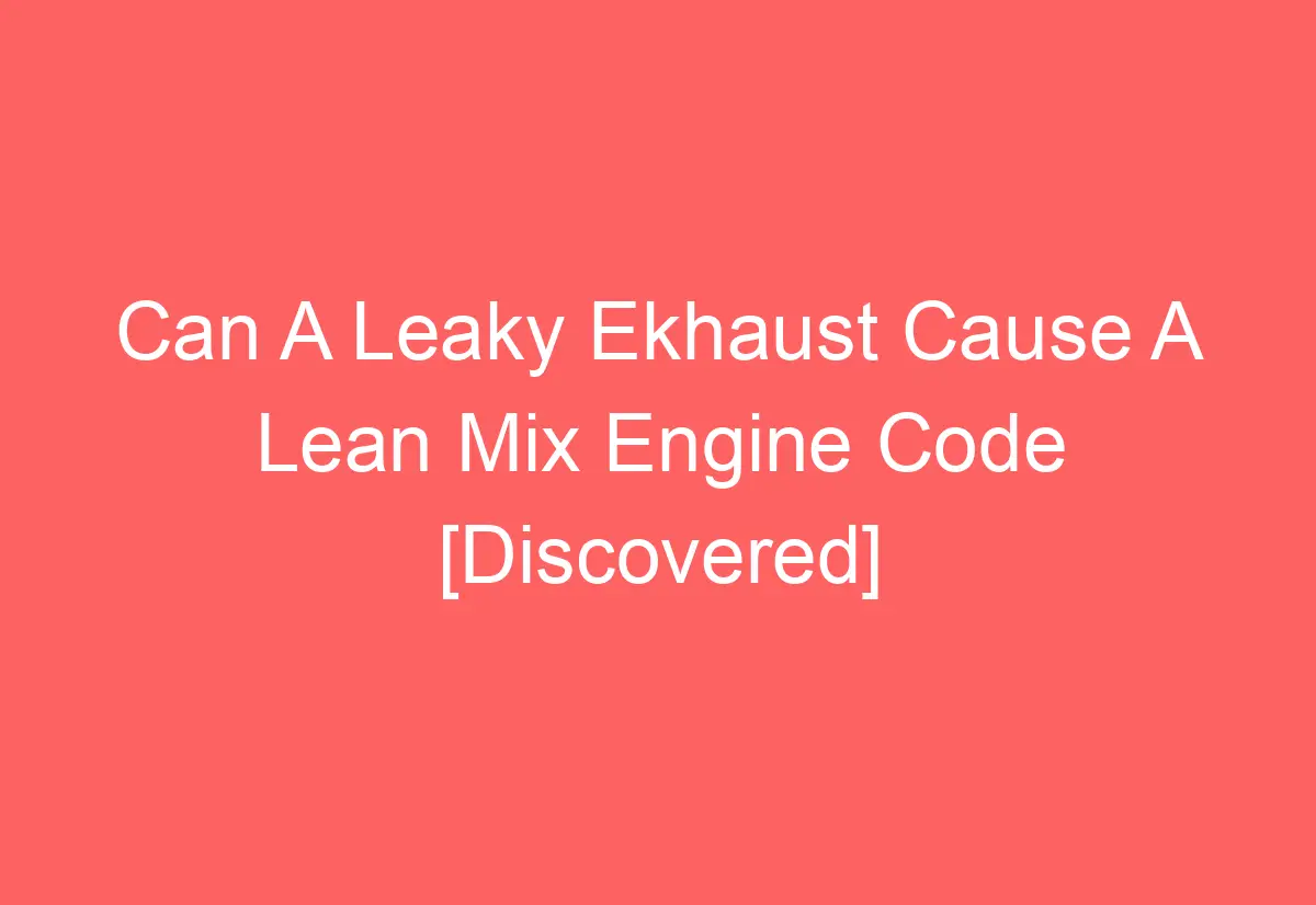 Your Engine Code PO171: What It Means & How to Fix It - AutomotiveGlory