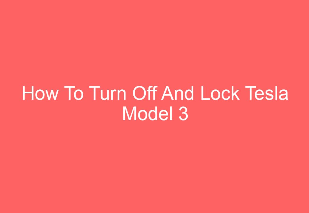 How to Turn Autopilot On Your Tesla Model 3 in 3 Easy Steps ...