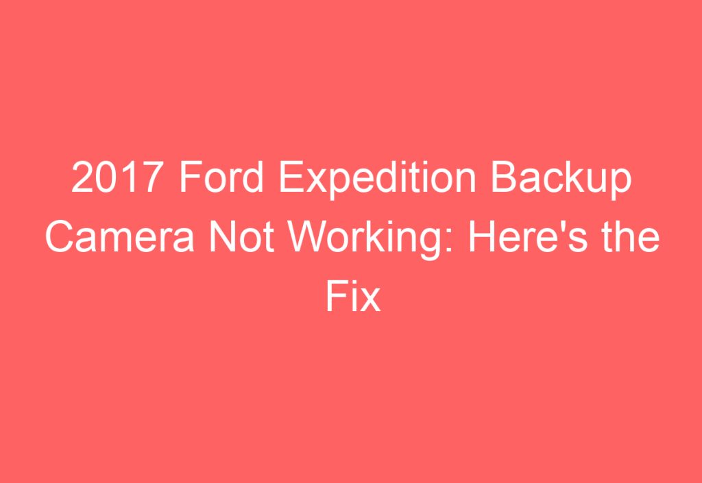 Fix Your Ford Expedition: No Start in 60 Seconds! - AutomotiveGlory