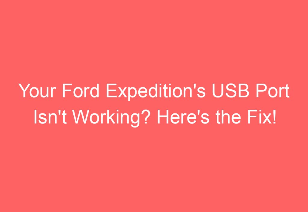 Ford Expedition Power Running Boards Not Working? Here's the Fix ...