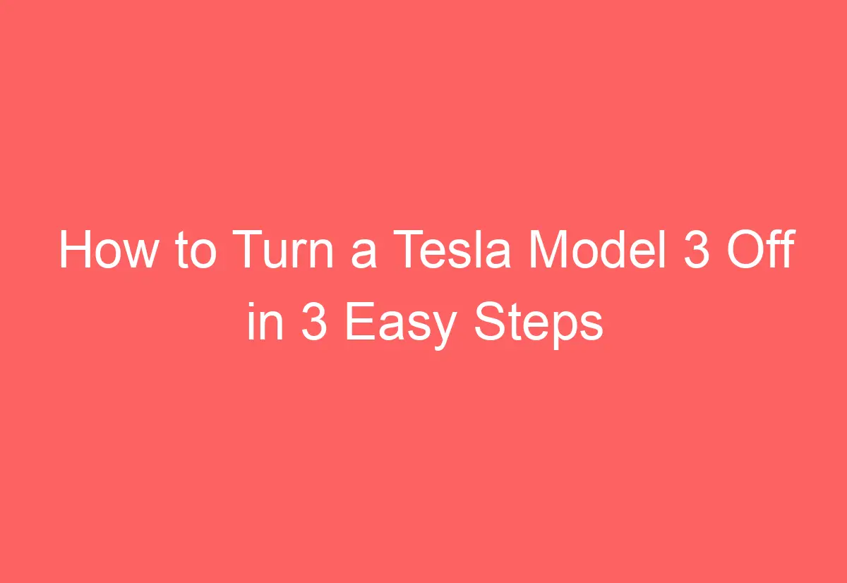 5 Ways to Disable Sentry Mode on Your Tesla - AutomotiveGlory