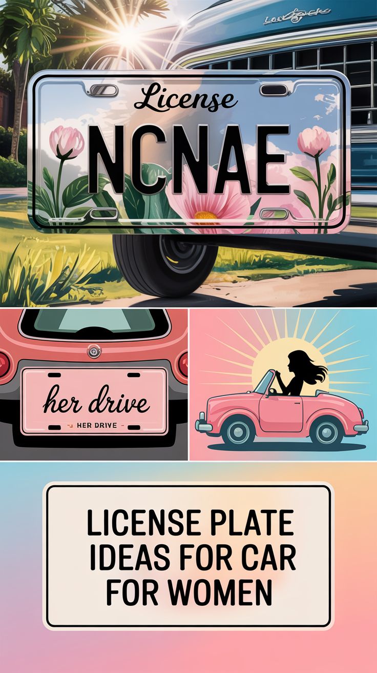 License Plate Ideas for Car for Women: Fun, Stylish - AutomotiveGlory